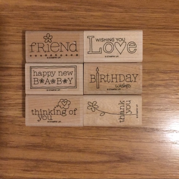 Stampin' Up! | Office | Stampin Up For A Friend Stamp Set 6 Pcs Euc ...